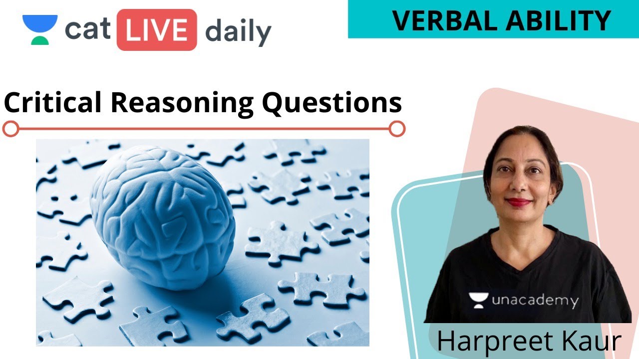 CAT: Verbal Ability | Critical Reasoning Questions | Unacademy CAT ...