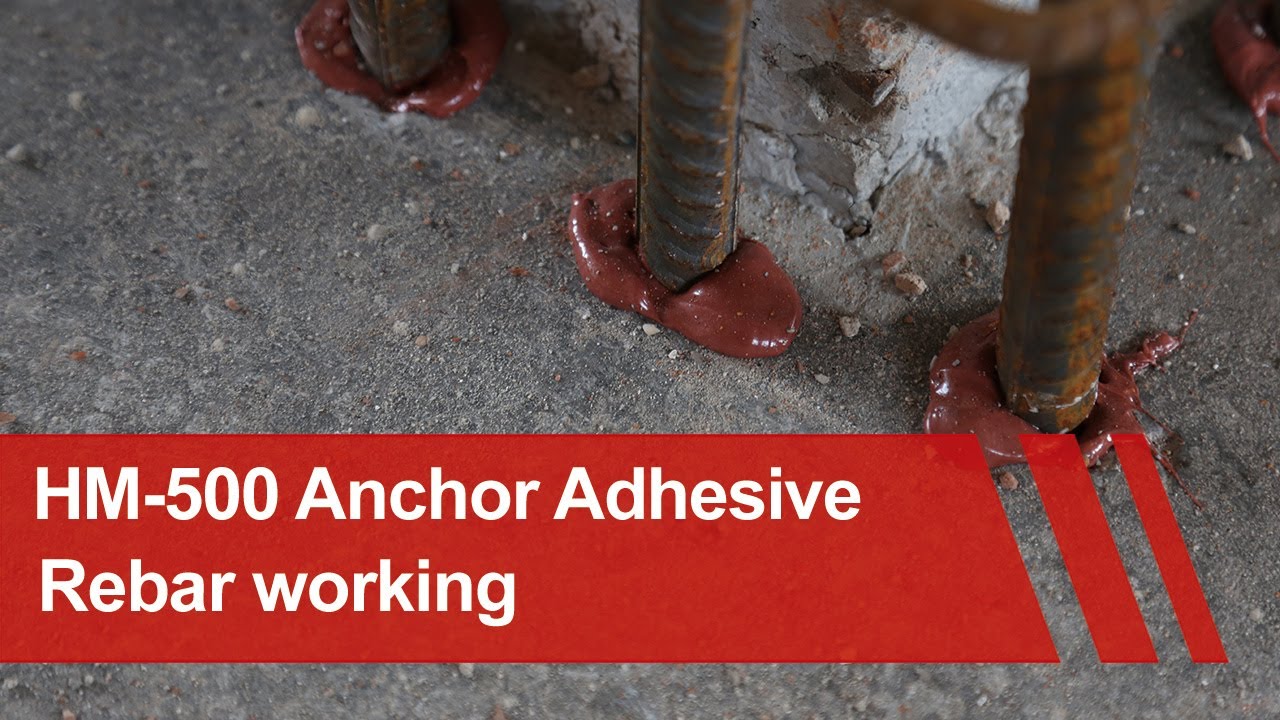 Chemical Rebaring Work Of Column | Epoxy Mortar - YouTube