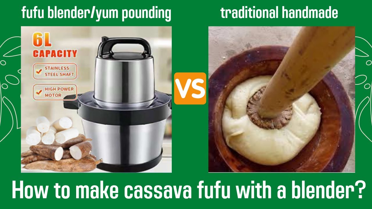 【Cassava fufu Machine】How to make cassava fufu with a blender ? - YouTube