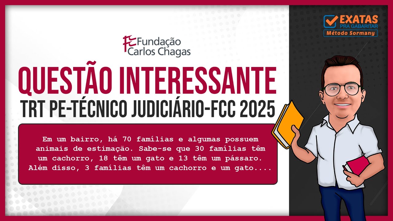 QUESTÃO INTERESSANTE | FCC 2025 - TRT PE -TÉCNICO JUDICIÁRIO - YouTube