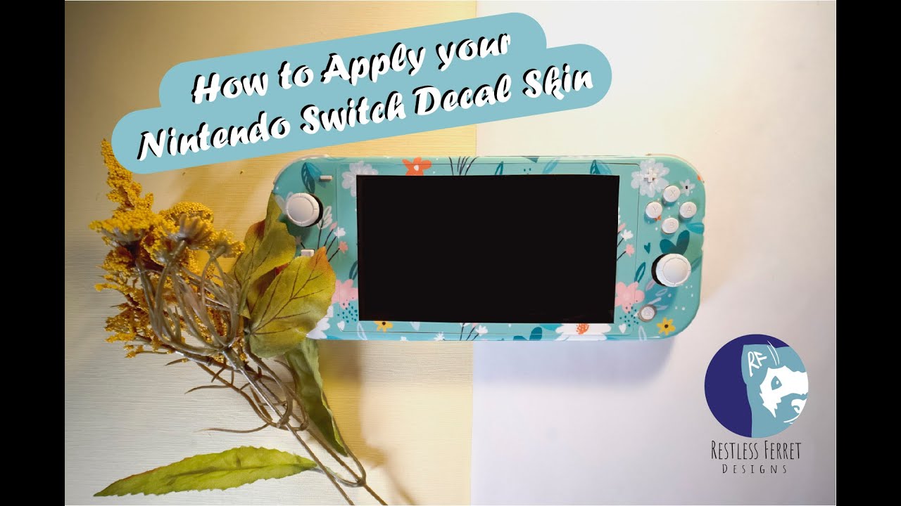 How to Apply Nintendo Switch Vinyl Decal Skin- Restless Ferret Designs ...