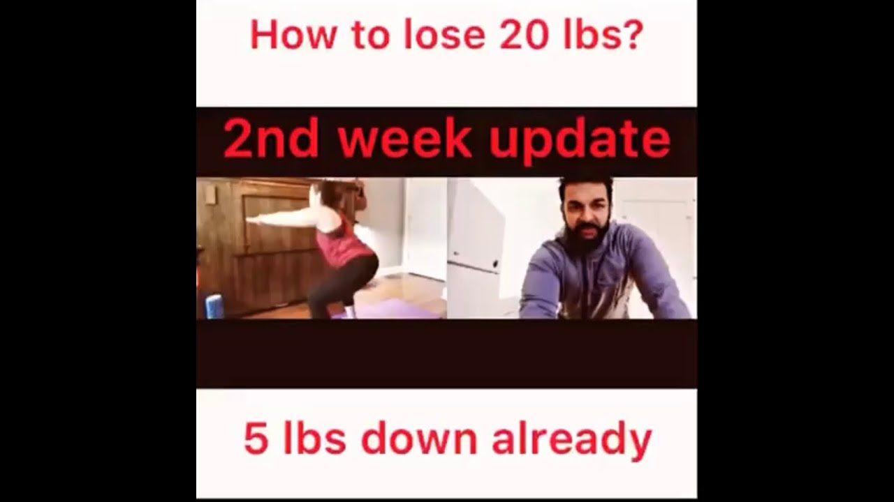 How to lose 20 lbs workout update? 5 lbs down in 1 week! - YouTube
