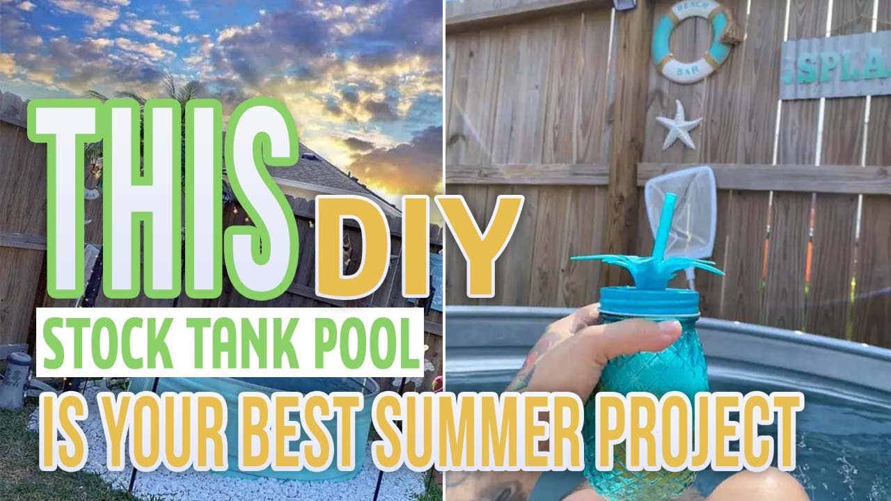 This DIY Stock Tank Pool Is Your Best Summer Project - YouTube