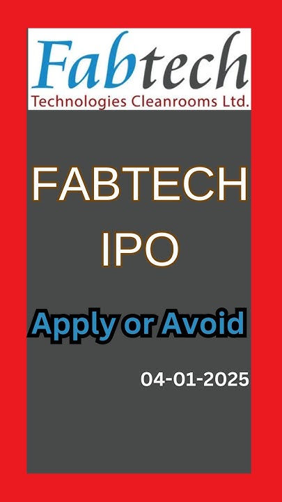 Fabtech Technologies Cleanrooms IPO Review #shorts #ipo - YouTube