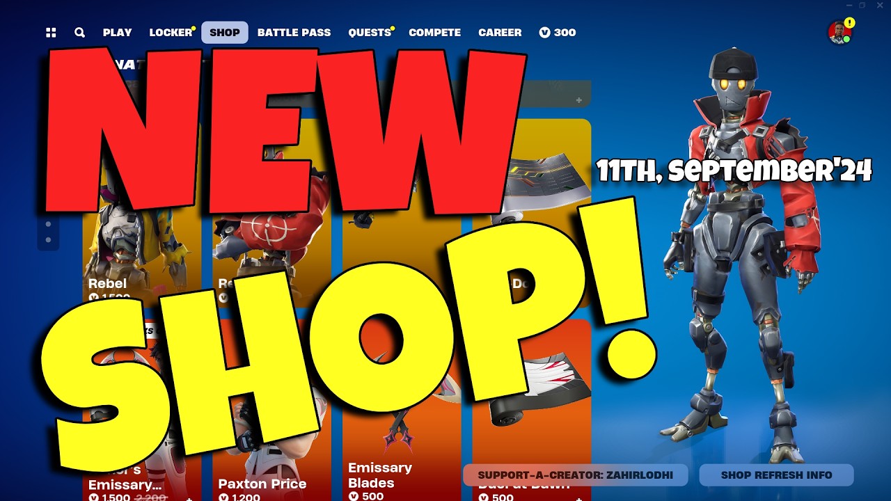 Fortnite Item Shop Update! [11th September, 2024] (CH5 S4) - YouTube