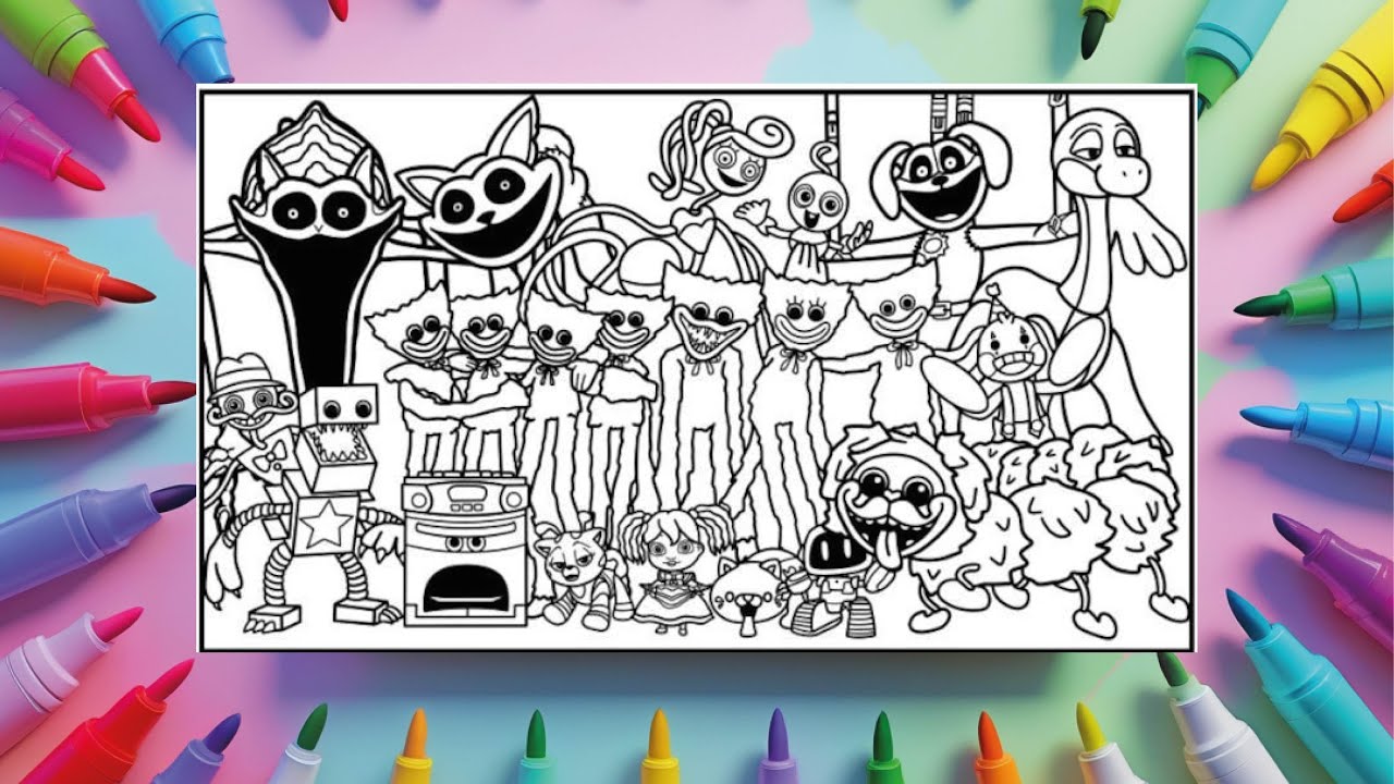 Poppy Playtime Chapter 4 New Big Coloring Pages / How to Color All New ...