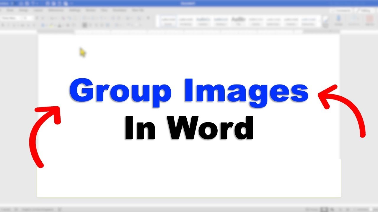 How to Group Images In Word - YouTube