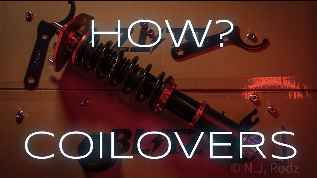 How to Install Coilovers: BLITZ Dampers ZZ... EVO IV - YouTube