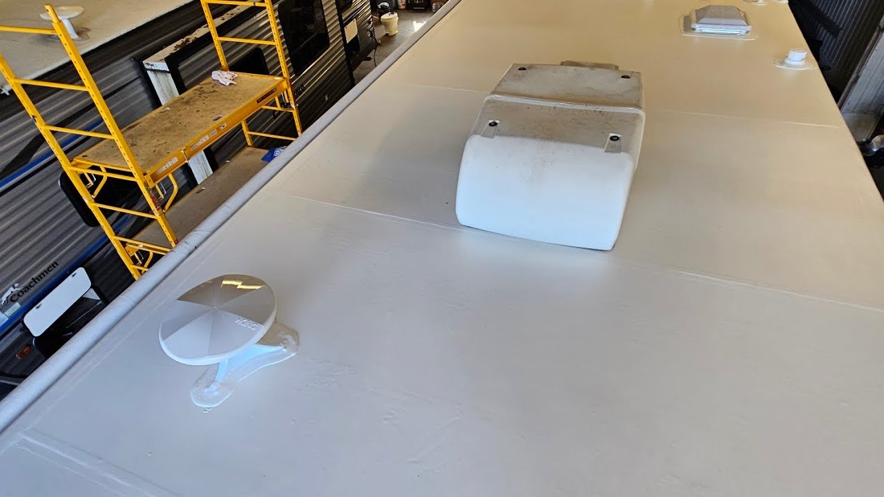 Episode 16. Class C laminate roof @518MobileRVRepair - YouTube