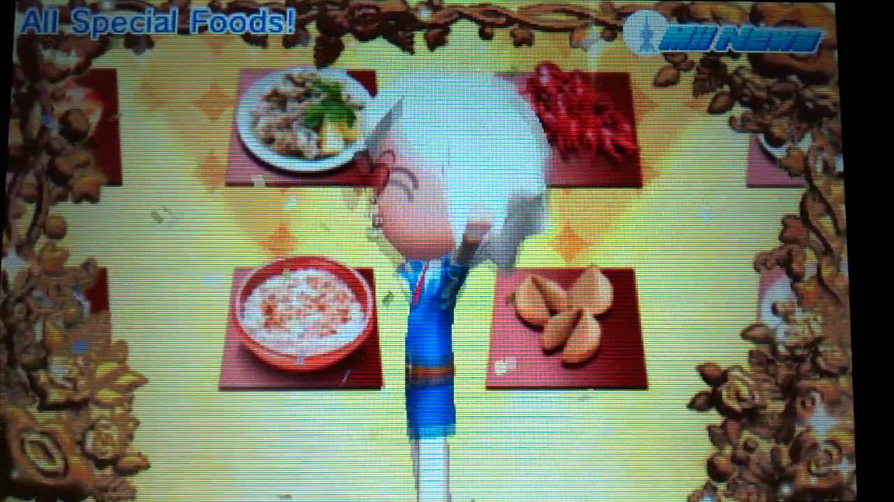Mii News: All Special Foods Collected - YouTube