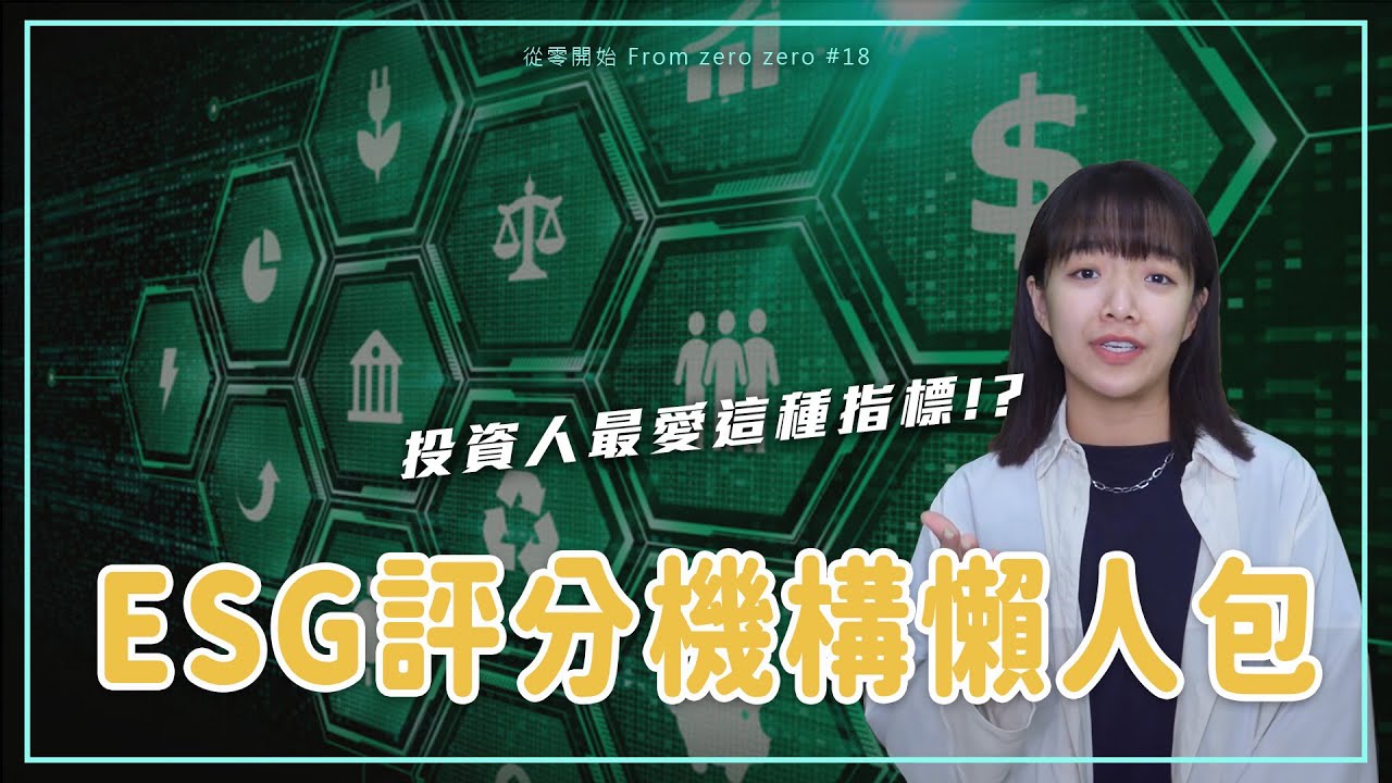 ESG遵循的評分標準有這些？MSCI、DJSI、Sustainalytics這些機構重視的面向是什麼？在這個指標裡越低分越好？？【從零開始 From zero zero #18】 - YouTube