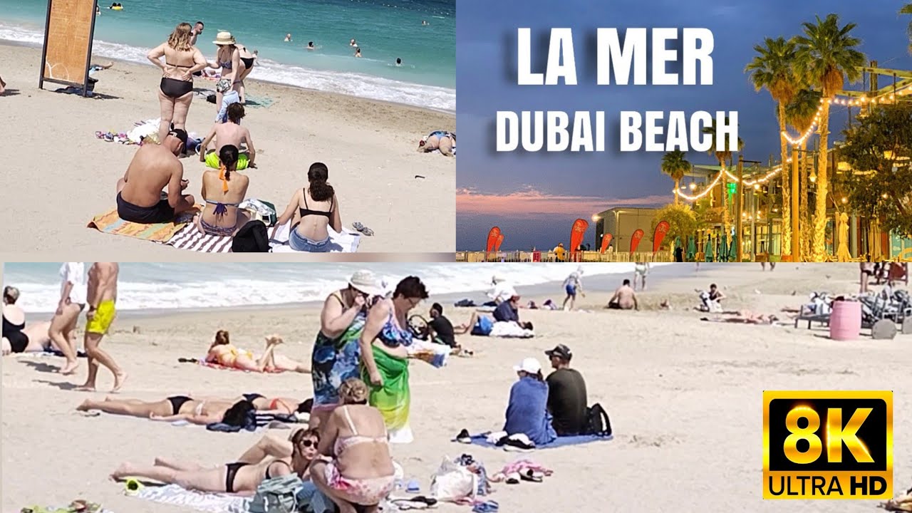 La Mer Beach | [4K] La Mer Open Beach Dubai 🇦🇪 UAE - YouTube