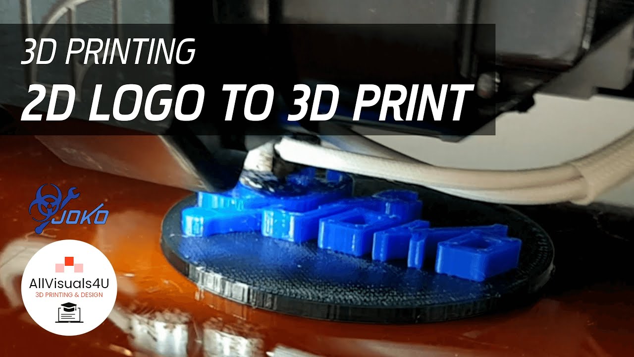 Logo To 3D Model - Multicolor 3D Printing - YouTube