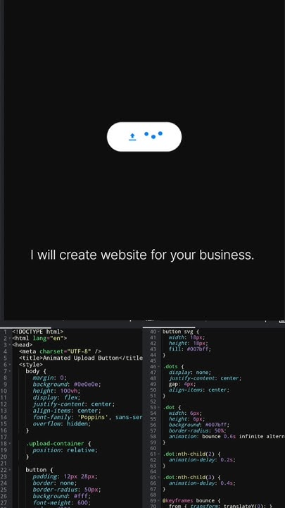 Upload Button with Confetti & Animation | HTML CSS JavaScript - YouTube