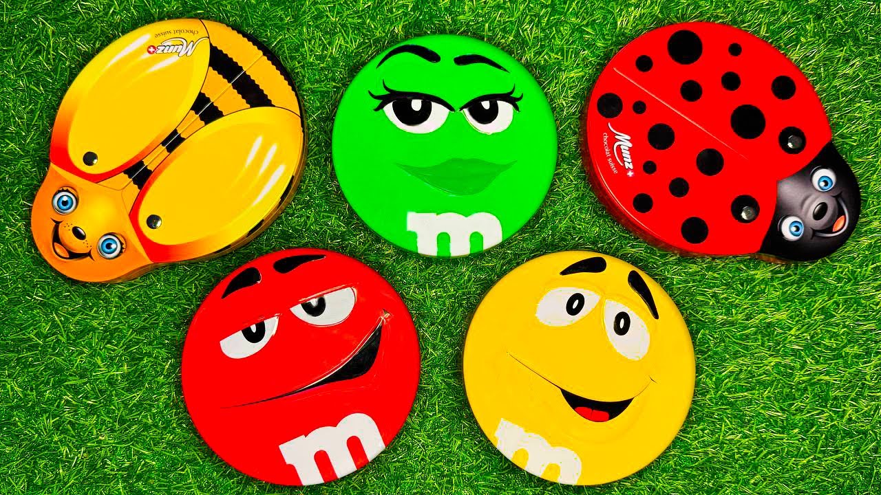 4 Minutes Satisfying with Unboxing Rainbow M&M'S & Munz Chocolate Candy ...