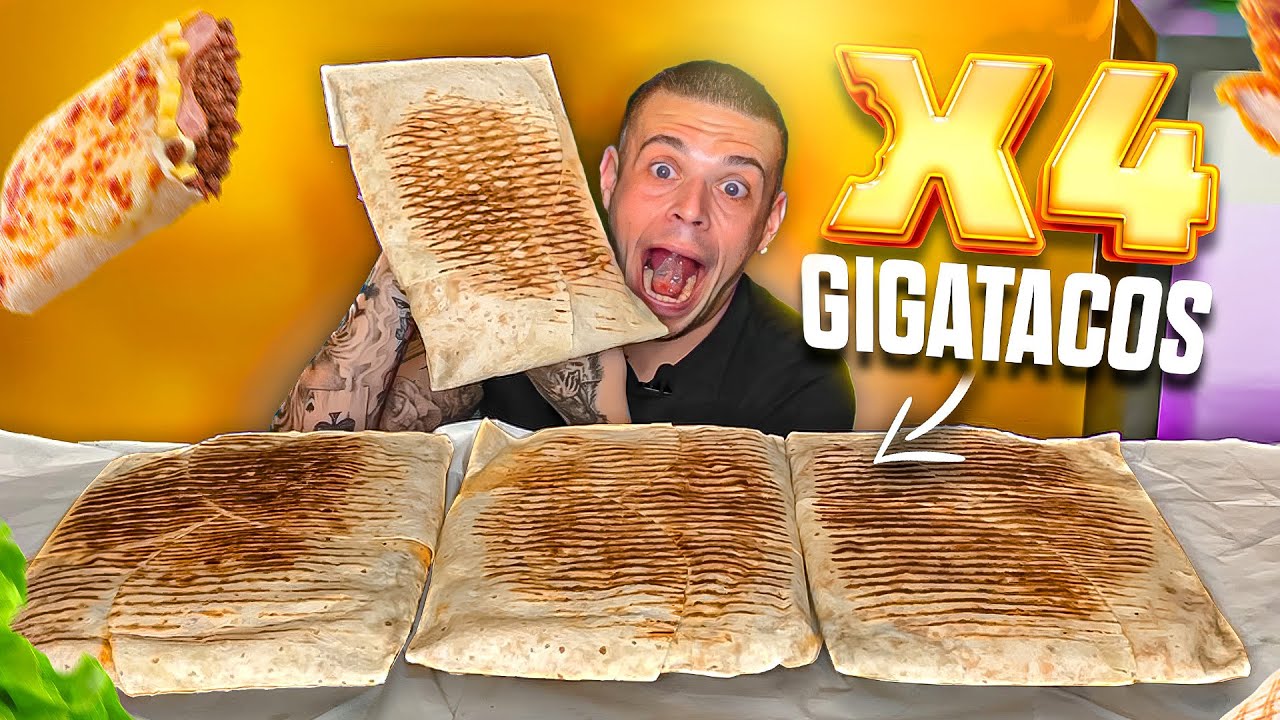 JE MANGE 4 GIGATACOS !! (L'un des Plus Gros Défi de ma Chaîne) - YouTube