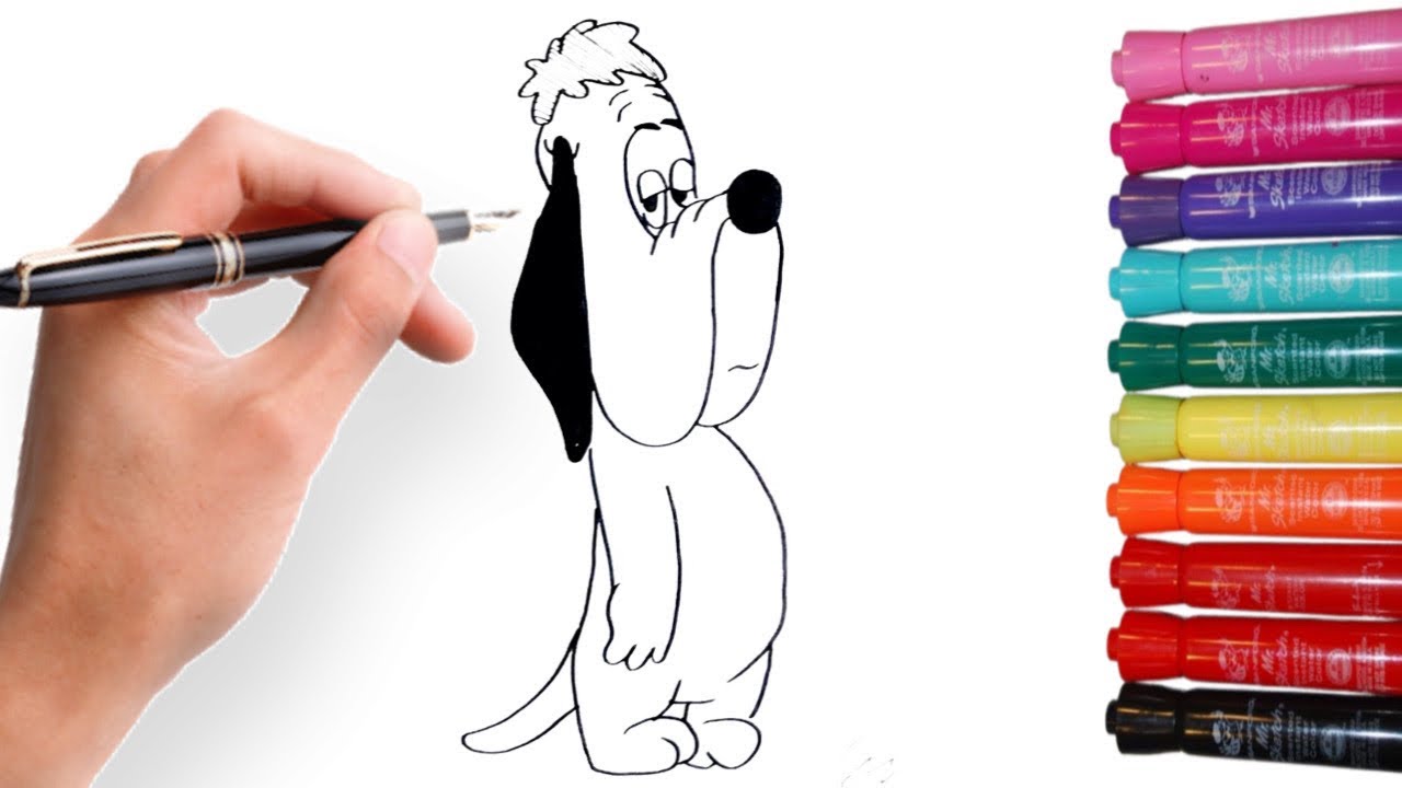 Sketch Of DROOPY | How To Draw DROOPY Outline Easy| DROOPY Cartoon ...