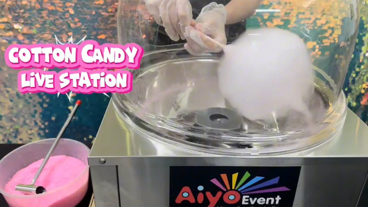 Aiyo Event Candy Floss Live Station - YouTube