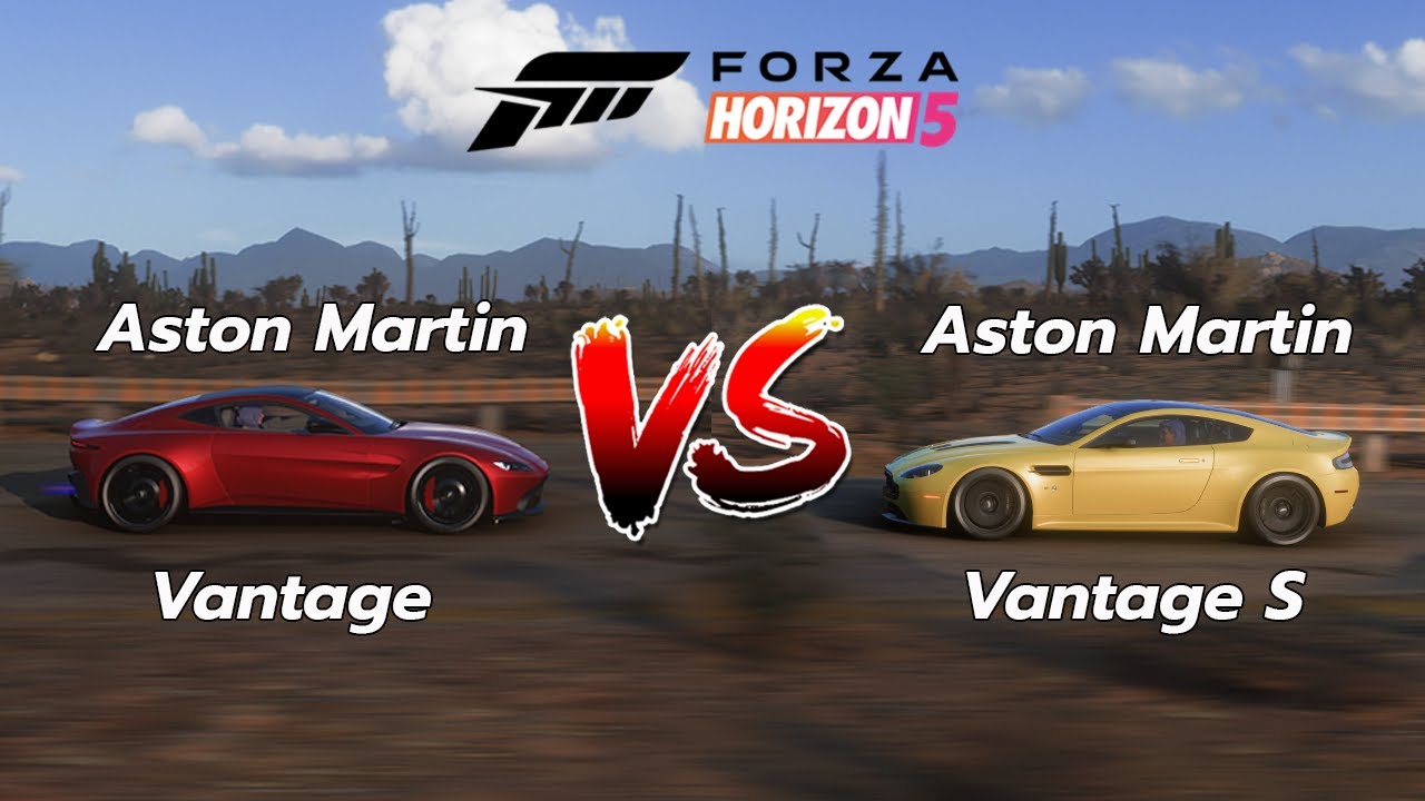 Aston Martin Vantage vs. Aston Martin Vantage S in FH 5 | Xbox Wireless ...