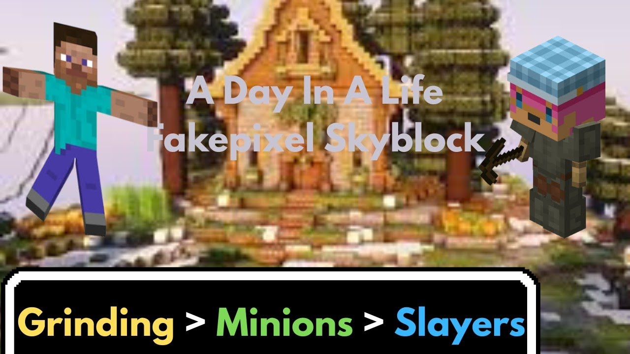 A Day In a Life of Fakepixel Skyblock | Minecraft | - YouTube