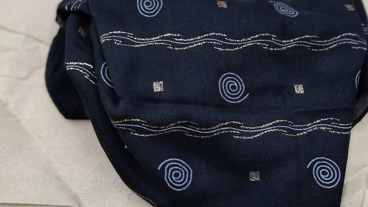 Pardha Shawl | gold design | Arafa Pardhas - YouTube