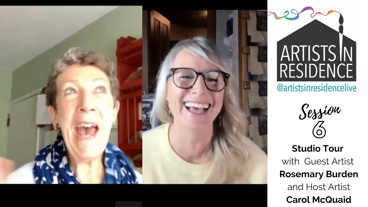Art Studio Tour ft Rosemary Burden and host Carol McQuaid - YouTube