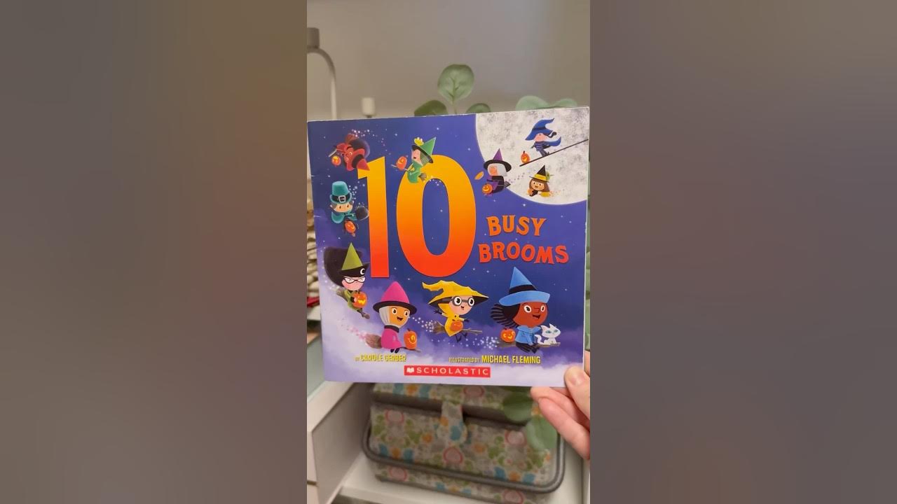 10 Busy Brooms - Book #halloween #kidsbooks @OurPlayroom Trick or Treat ...