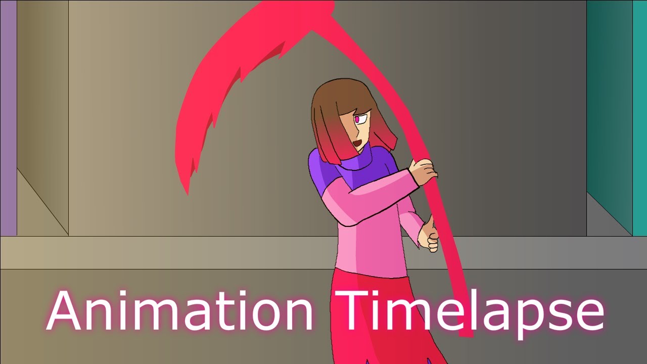 Animation Timelapse | Scene from animation | Betty shows off with a ...