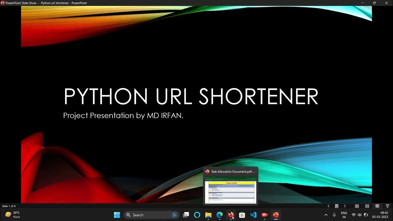 Python Url Shortener Python Project Codeclause Mrirrfan Youtube