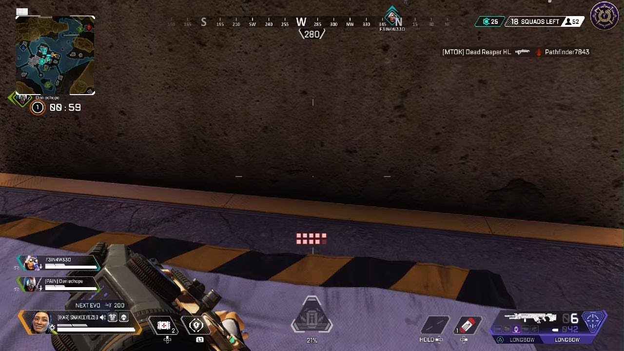 Apex Legends 400 DAMAGE WITH LUCKY LONGBOW DROP - YouTube