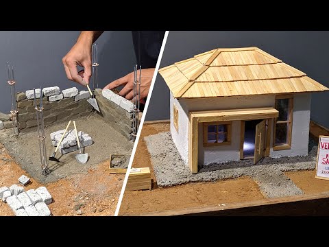 CONSTRUÇÃO de MINI CASA de ALVENARIA | MINI CONSTRUCTION DIY