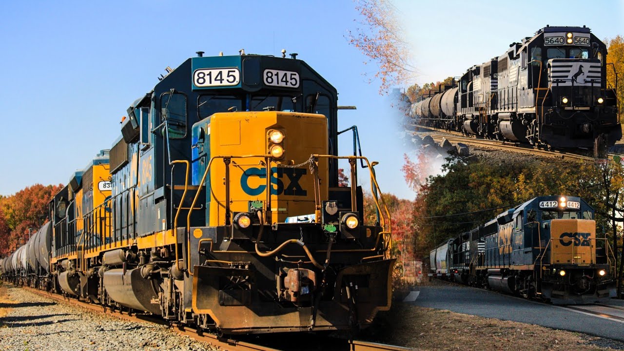Conrail Freight Trains in South Jersey - CSAO WPCA-11 WPPA-10 WPMI-61 ...