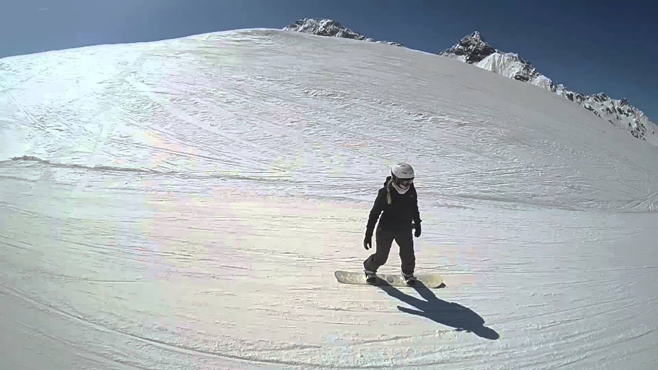 Snowboarding just for fun - YouTube