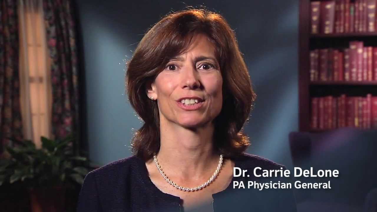 A message from Dr. Carrie DeLone, PA Physician General - YouTube