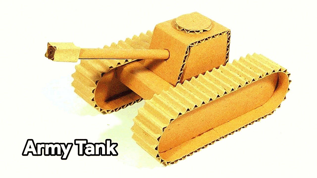 How to make army tank with cardboard By Sanoj | Diy Craft @crazybysanoj ...