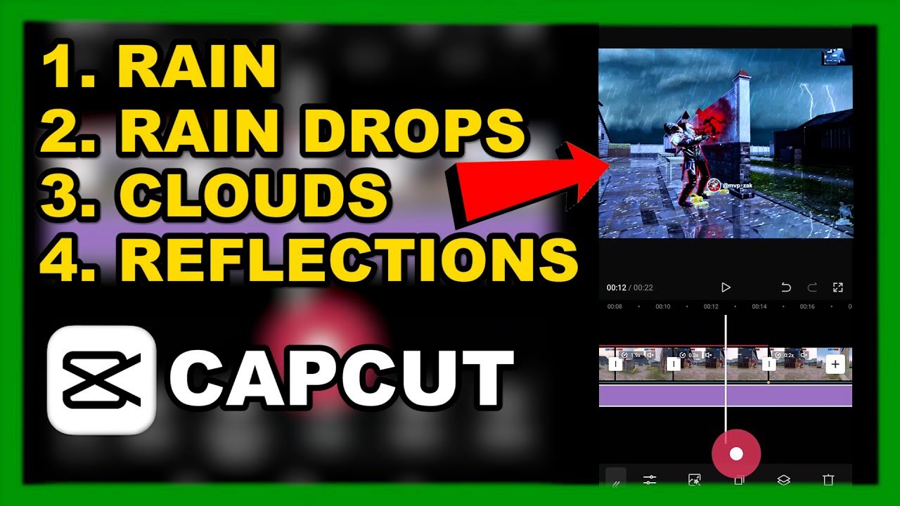 Add Clouds Rain Drops and Reflections in video | Capcut Tutorial | Pubg Mobile - YouTube