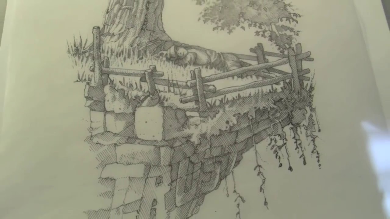 Pen and Ink Cross Hatching Masters Edition mp4 - YouTube