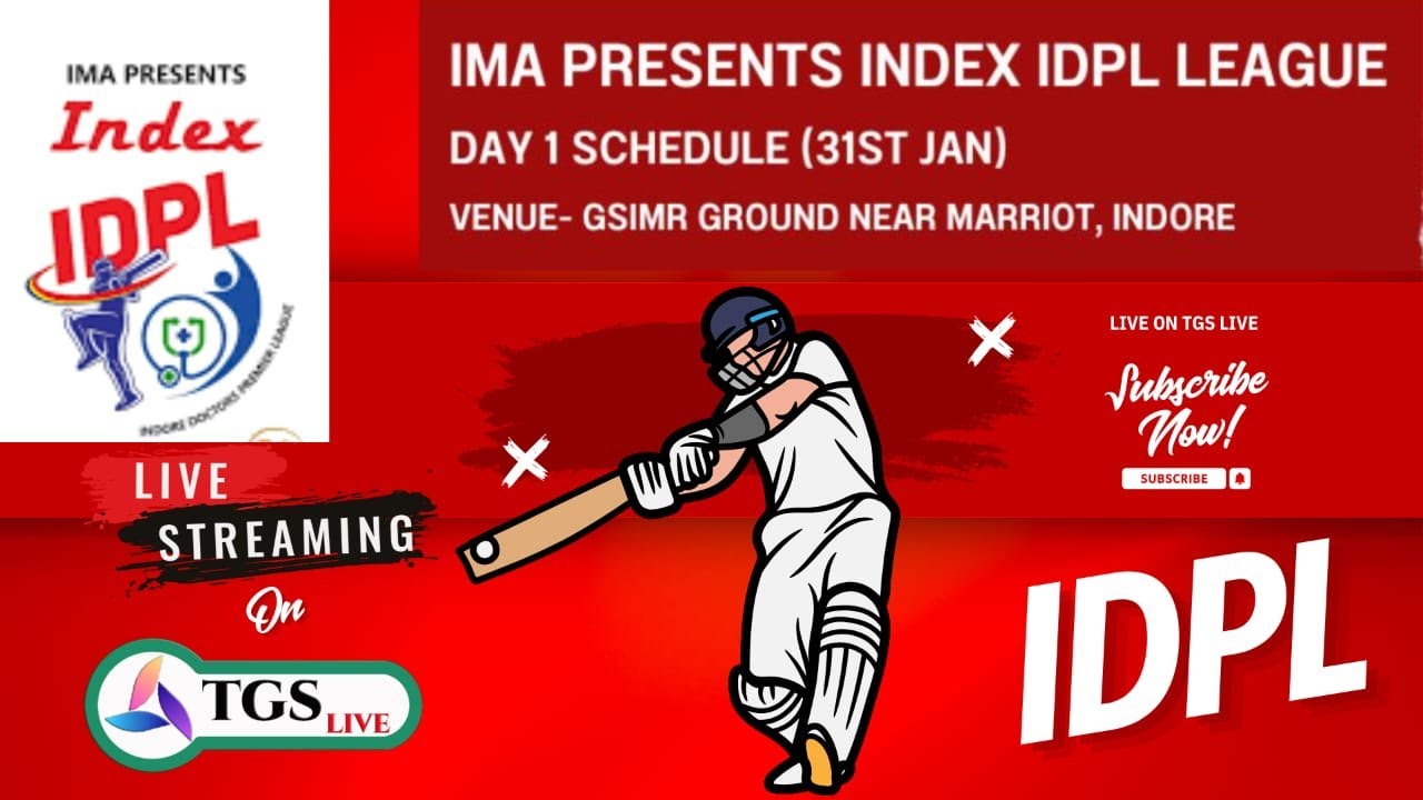 IMA PRESENTS INDEX Indore Doctor's League DAY 1 #tgslive #idpl # ...