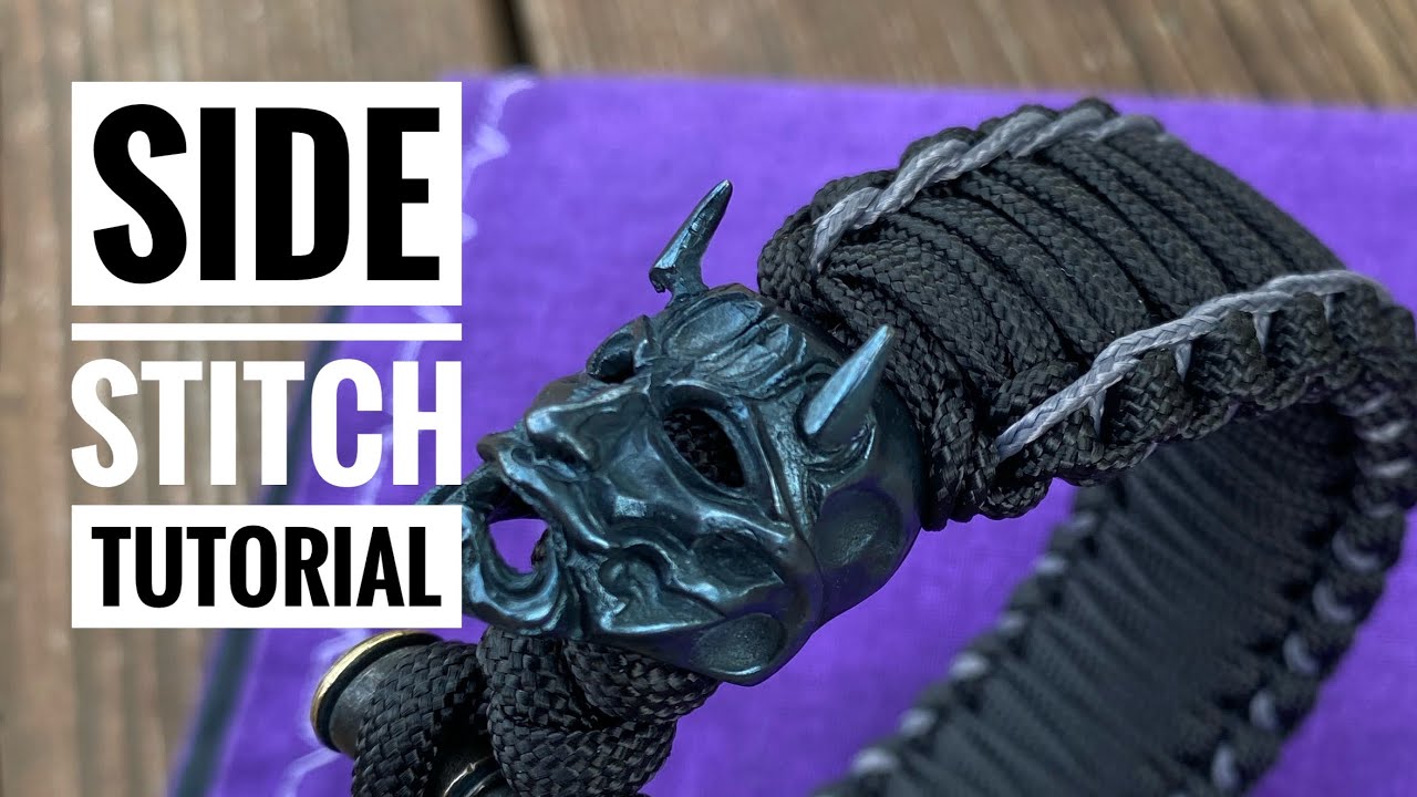 Tutorial of a clever three way side stitch. Perfect to decorate cobra ...