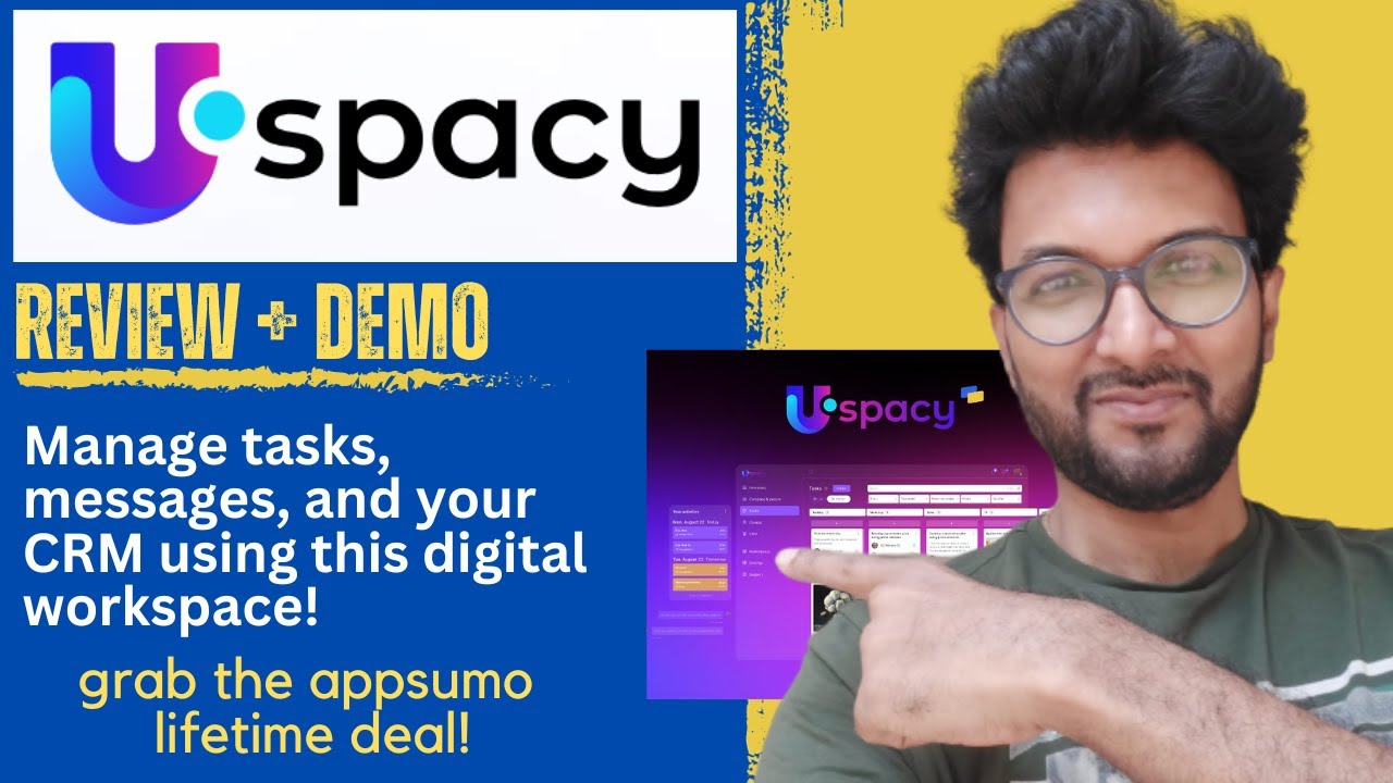 Uspacy Review + Demo – Manage tasks, messages, and your CRM using this digital workspace! - YouTube