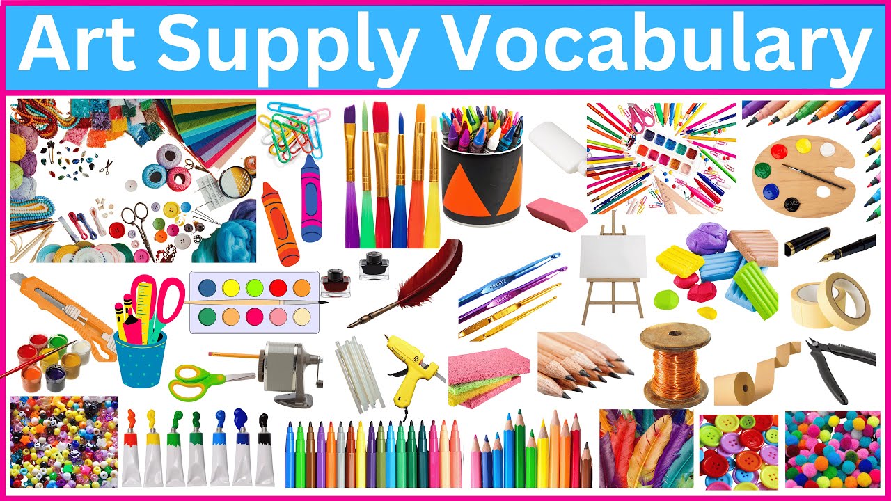 Mastering Art Supply Vocabulary 101 for CREATIVITY - YouTube