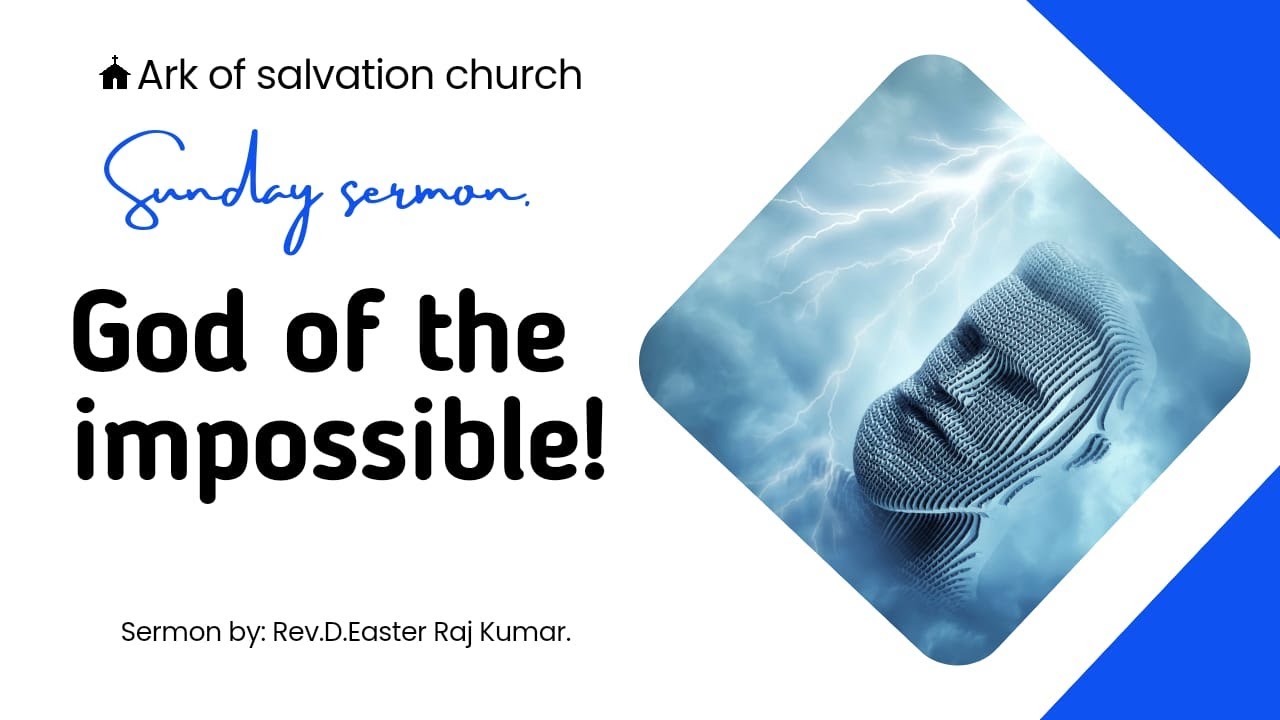 Sunday Sermon | 24/11/2024 | Rev D Easter Raj Kumar | Ark Of Salvation ...