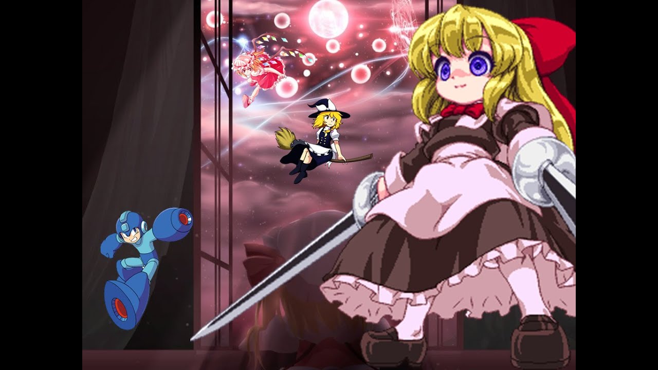 Marisa Kirasame and MegaMan in touhou all stars (mugen) - YouTube