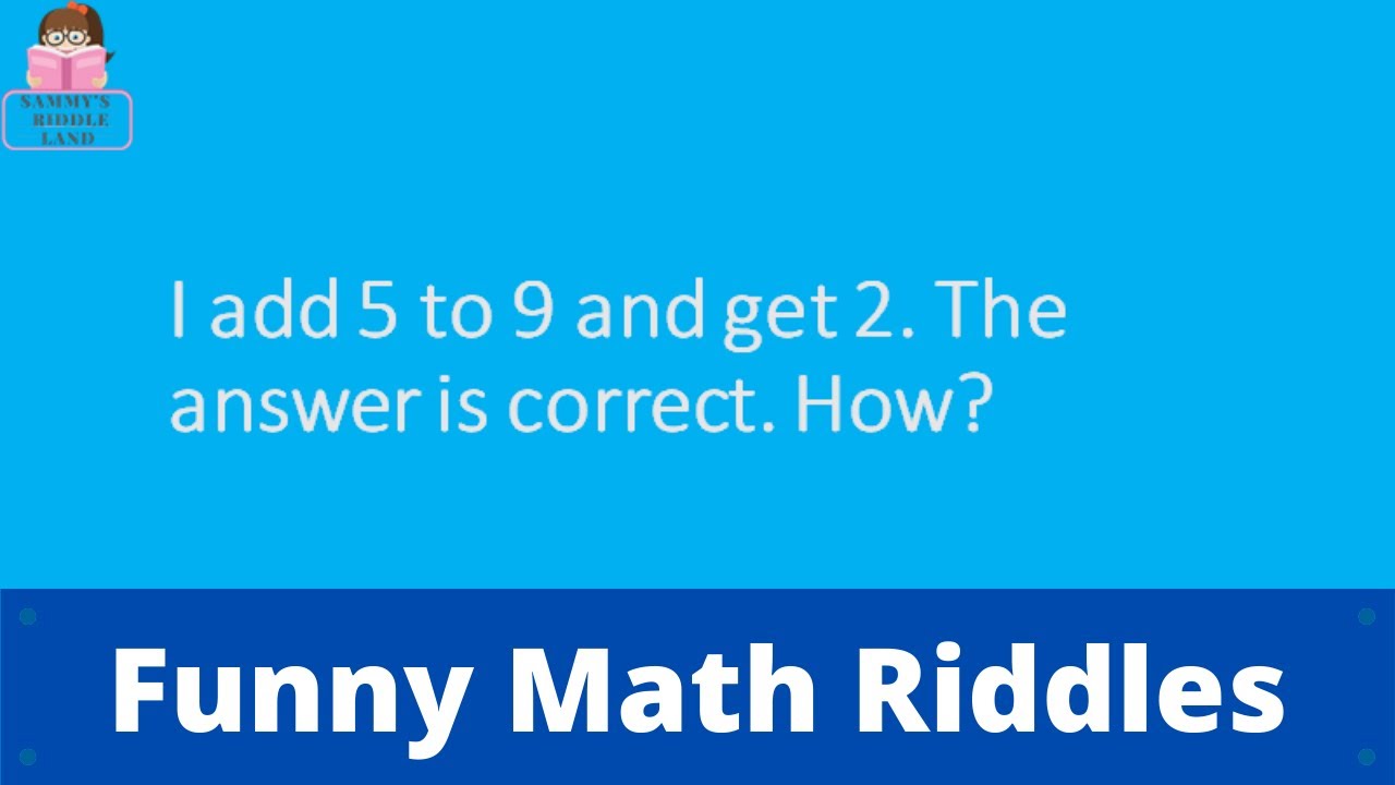 Math Riddles and Brain Teasers With Answers | Math Puzzle Mania - YouTube