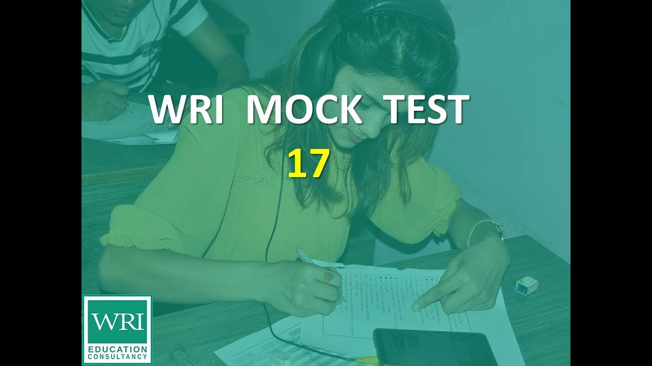 WRI MOCK TEST 17 - YouTube