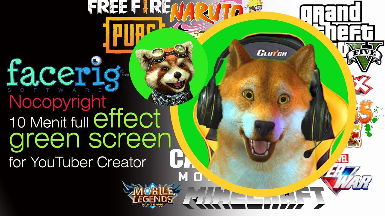 🔥Nocopyright FaceRig Oren Doge PLUS Gaming chair acc headset ...