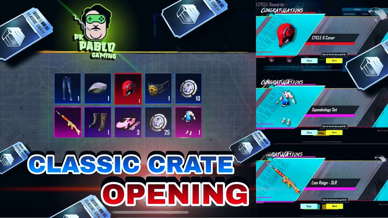 Classic Crate Opening 😍 | PK PABLO GAMING - YouTube