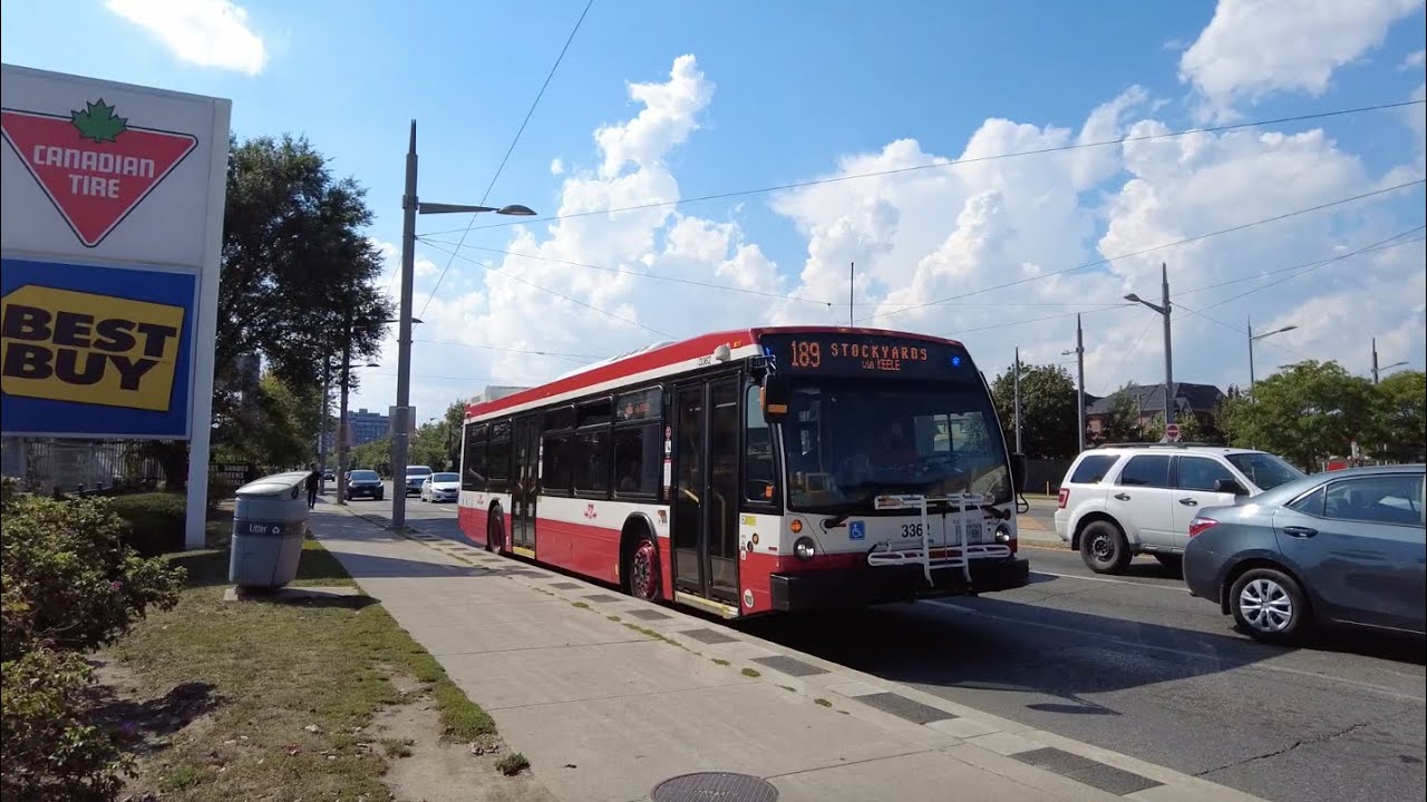 TTC 189 Stockyards Bus Ride #3362 from Gunns Loop to High Park Stn ...