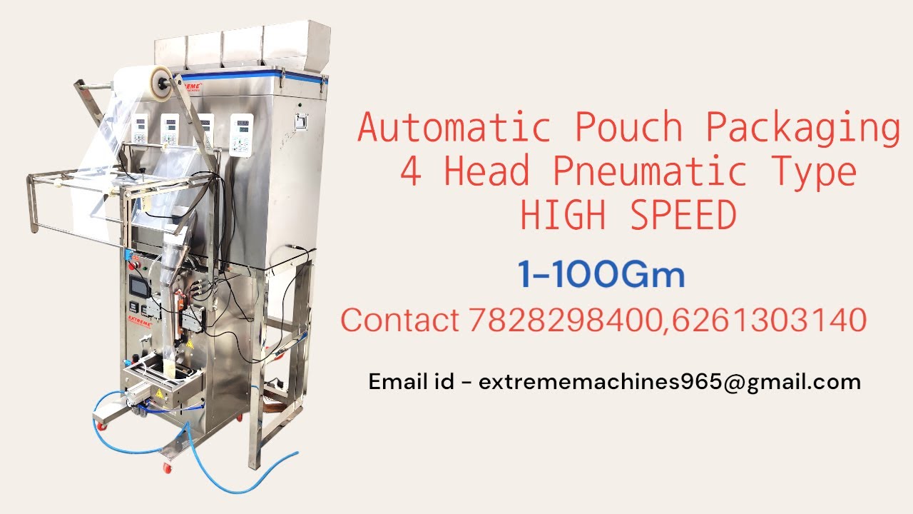 High Speed Automatic Pouch Packaging Machine !! 7828298400 - YouTube