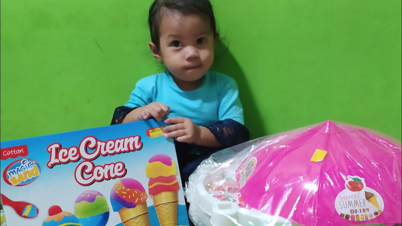 Unboxing Mainan Anak Kedai Es Krim "ICE SWEET CREAM" dan Magic Sand Ice ...